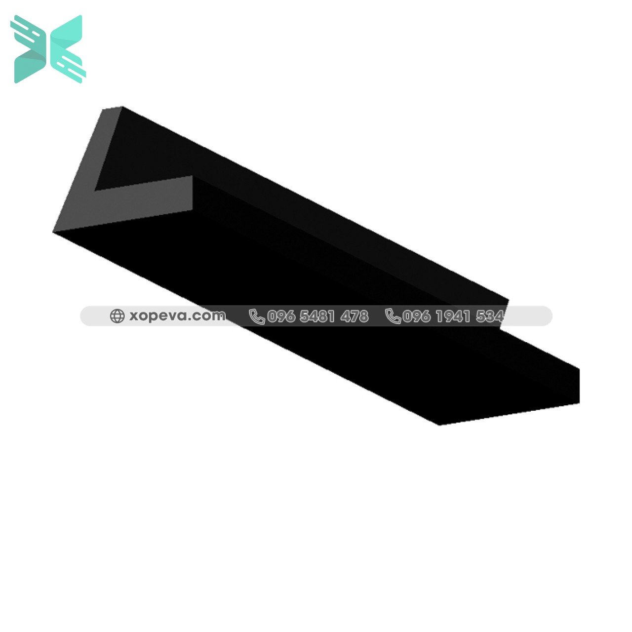 L-shaped EPDM Rubber Gasket - 14mm X 10mm X 2mm | Xop Eva